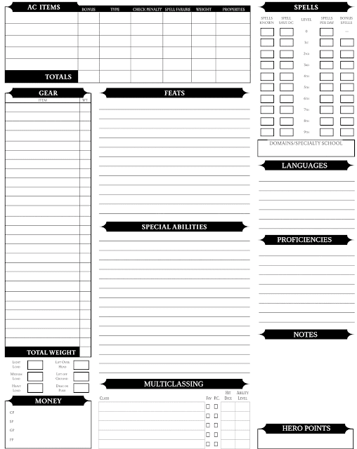 Eric the Generic Cleric: Custom Character Sheet Eric the Generic Cleric: Custom Character Sheet