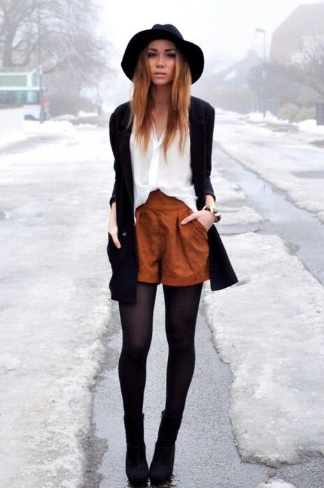 Wear SHORTS In Autumn & Winter - Miss Rich