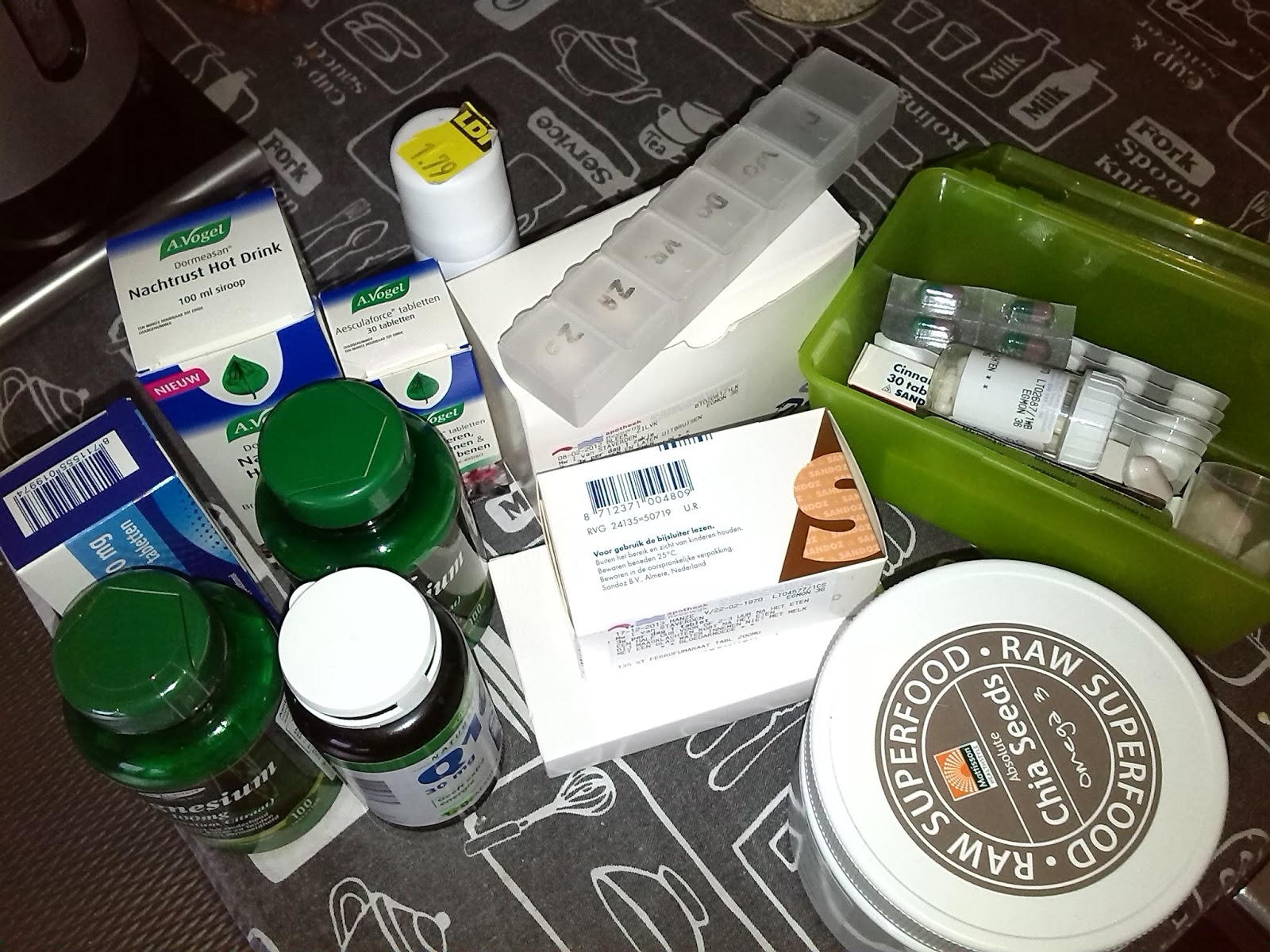 Organiserend het jaar rond: Dag 8 - medicijnen en supplementen