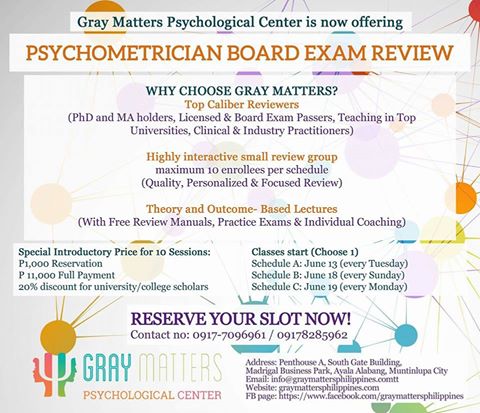 Philippine Psychometricians Licensure Exam Reviewer : Psychometrician ...