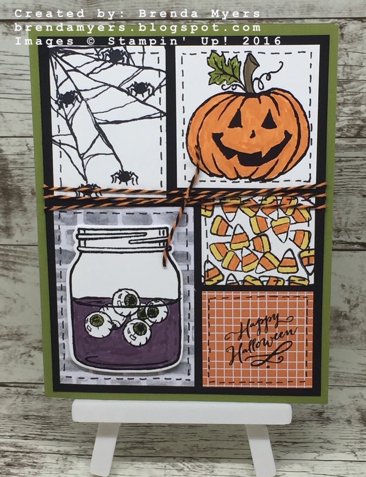 Brenda's Stampin' Blog: Fab Friday 98 - Happy Halloween Patchwork Card