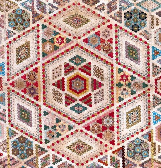 Cloud of Quilt Patterns: Tessellations: Hexagons 4---Medallions Stars