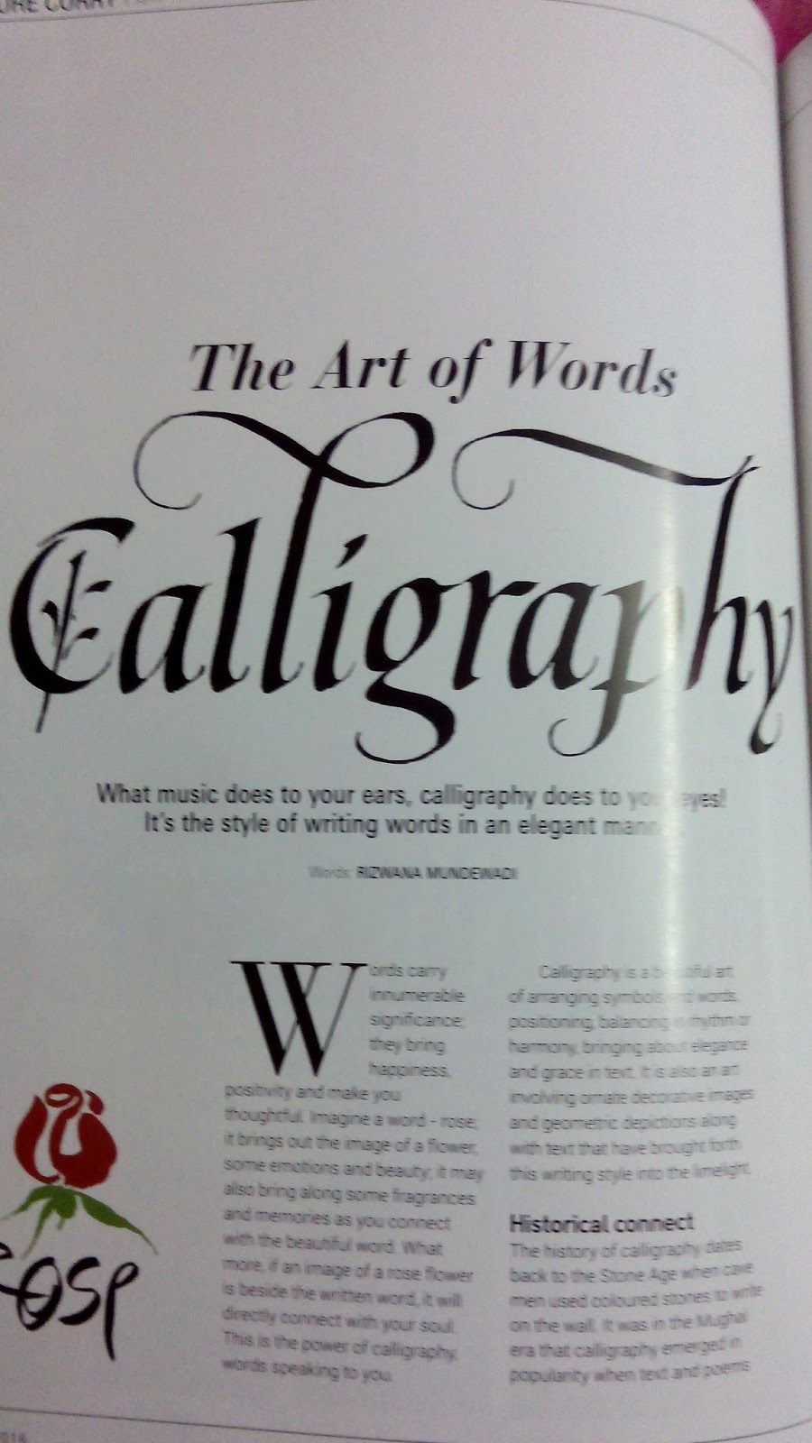 Razarts: Choose your words carefully! Calligraphy the Art of Words ...