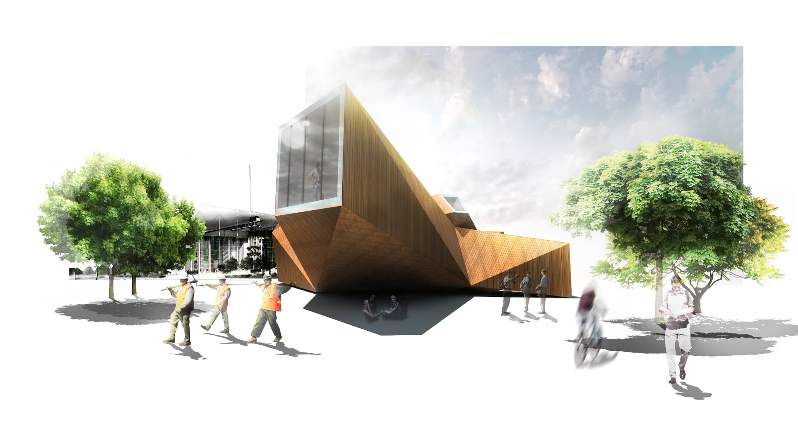 Architects for Urbanity: SPATIAL WOMB Visitors' Center SNCC, Athens
