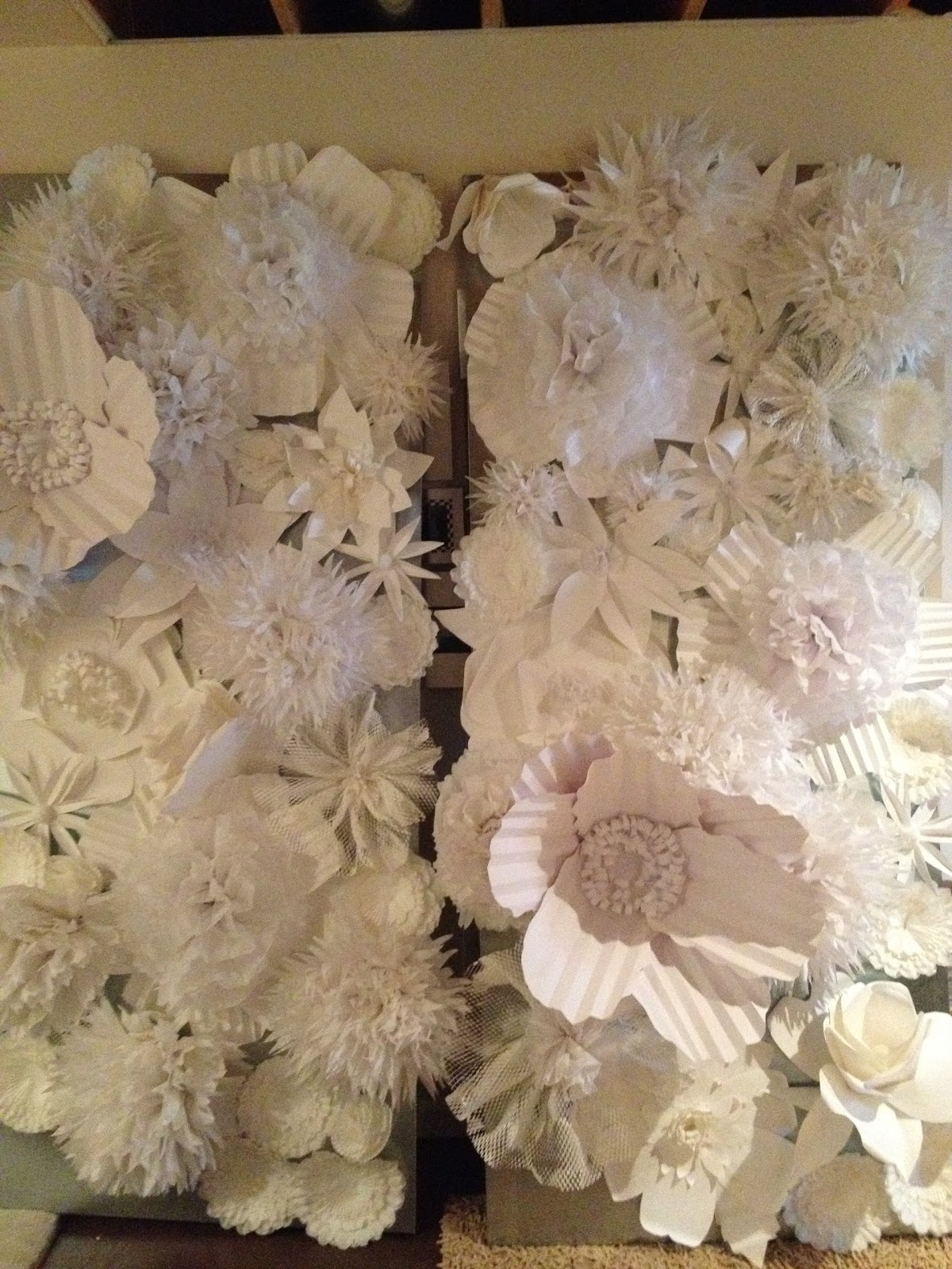 Pancakes & Glue Guns: DIY Paper Flower Wall