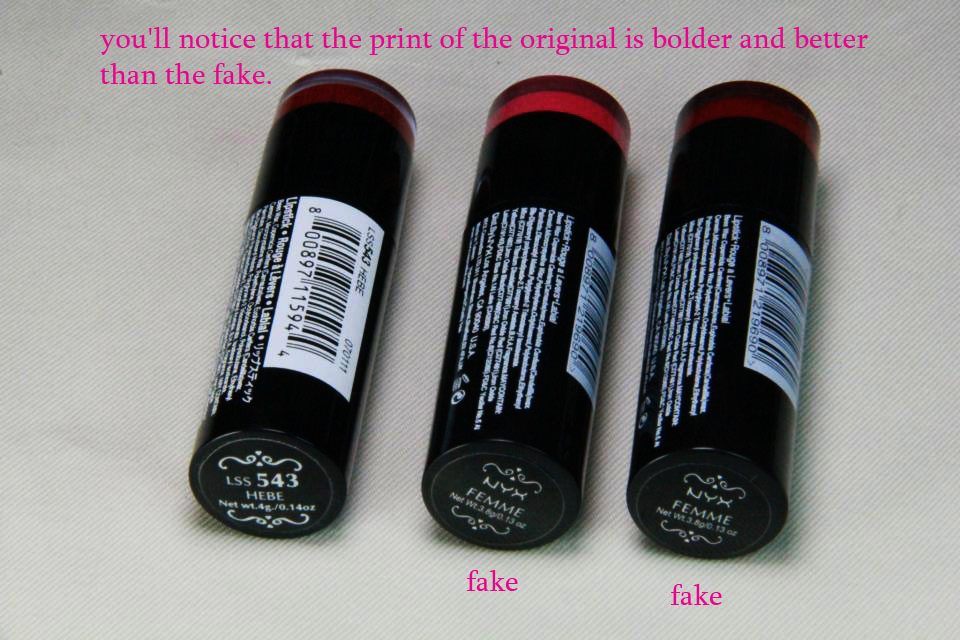 Less is BEAUTIFUL: FAKE NYX LIPSTICK