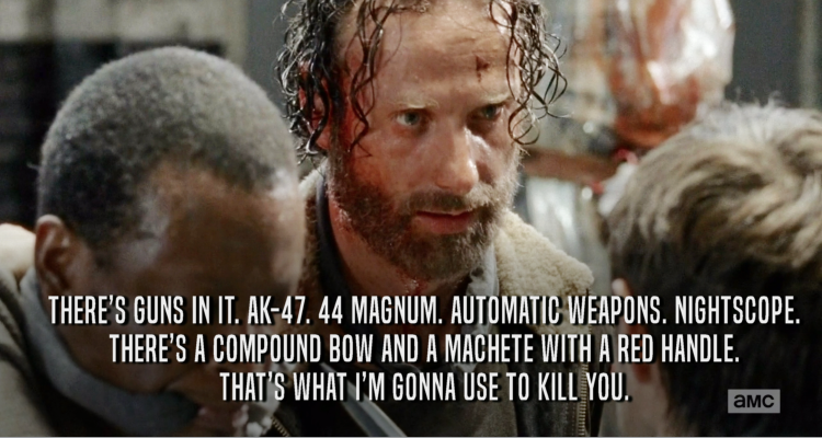 Oh So Geeky: 15 Killer Quotes by The Walking Dead's Rick Grimes