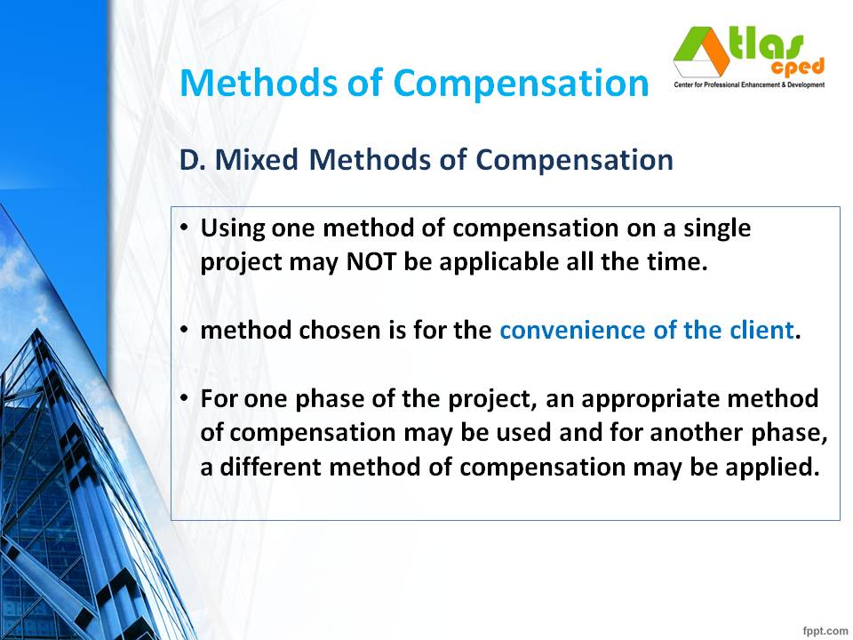 Architects' Guidelines: Methods of Compensation and Schedule of Fees ...