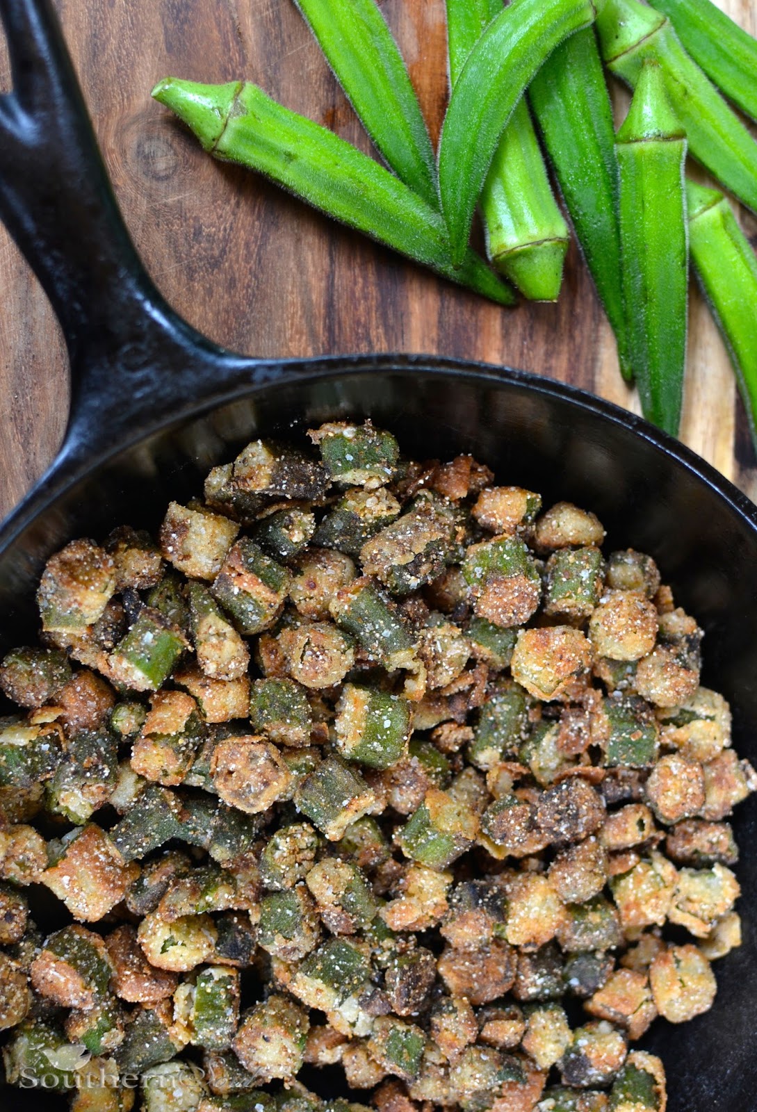 Fried Okra with Sea Salt | A southern Soul