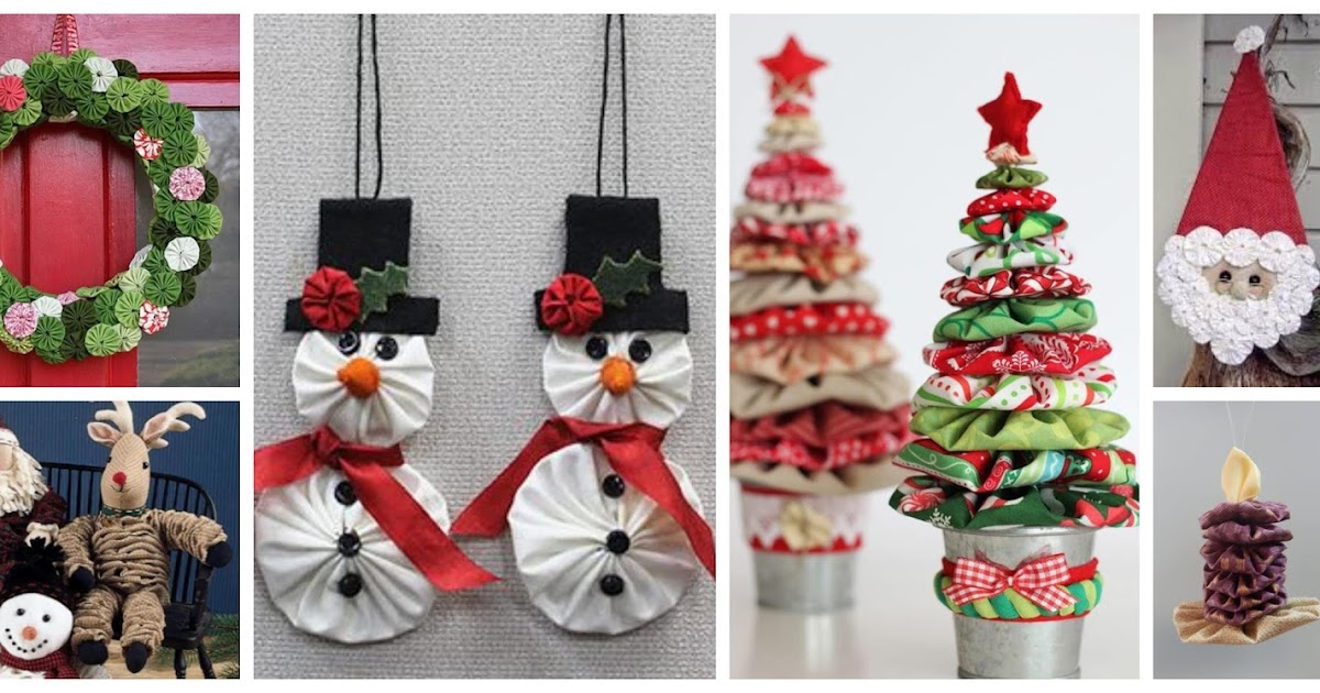 Aprende Cómo Hacer Adornos Navideños Con Retazos De Tela ~ Haz Manualidades