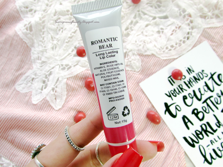 A piece of beauty: Стойкий тинт для губ Long Lasting Lip Color WOW от ...