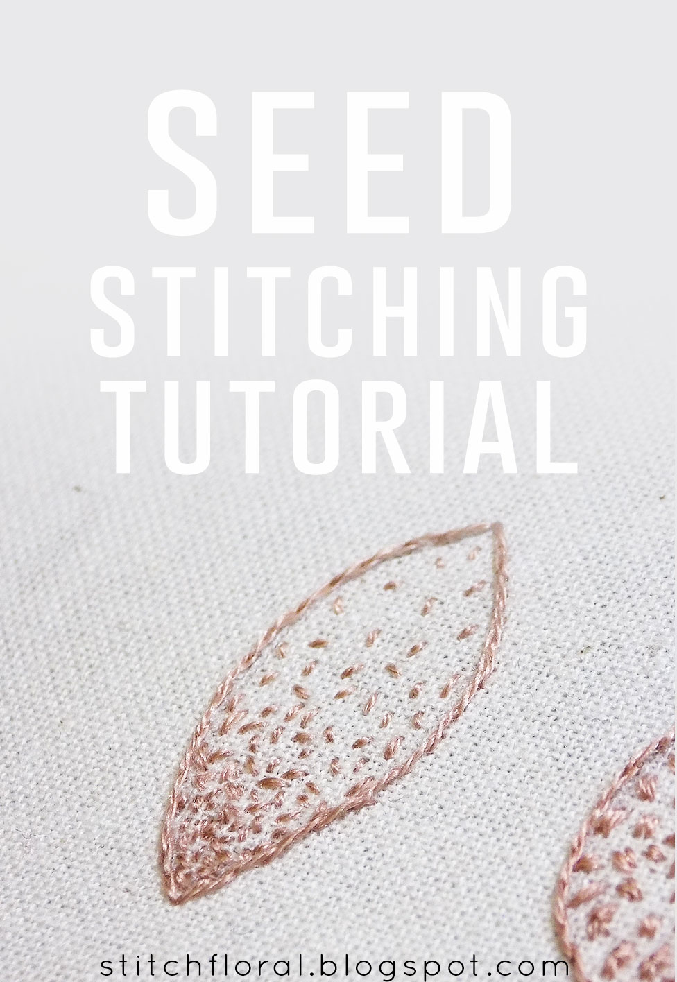 Learn how to seed stitch and how to shade with seeding - Stitch Floral