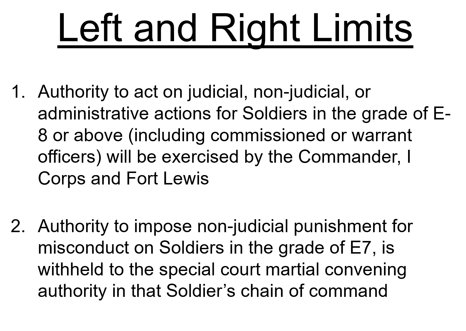 Basic Military Justice For Military Leaders (UCMJ): UCMJ