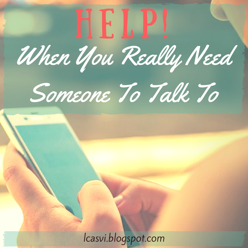 from dust towards the heavens: When You Really Need Someone To Talk To