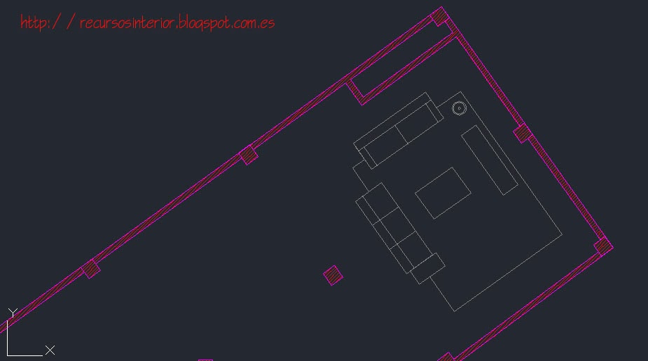 Comando alinear en Autocad - Recursos Interior. Autocad, dwg, planos ...