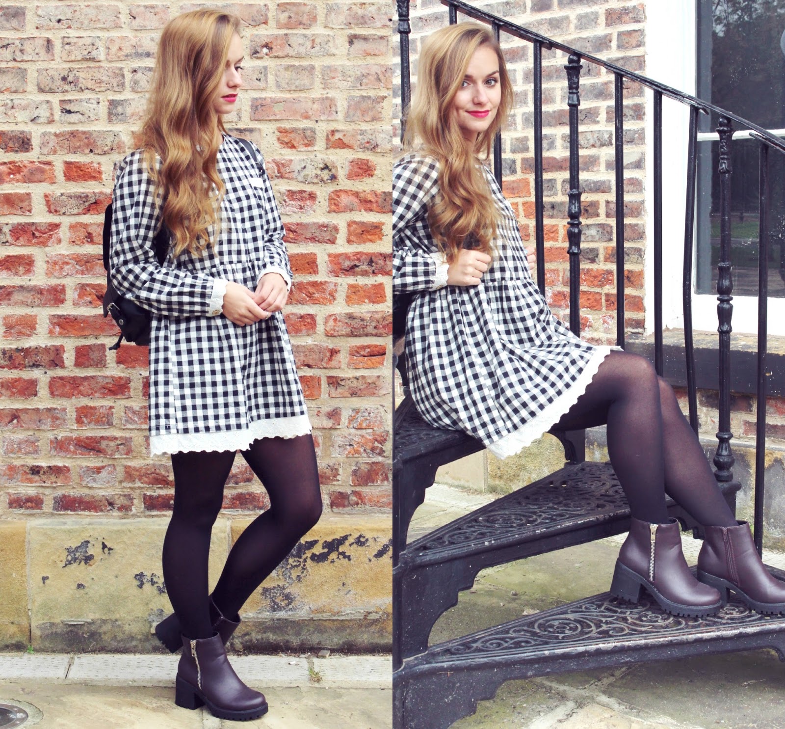 OOTD | New Look Burgundy Boots