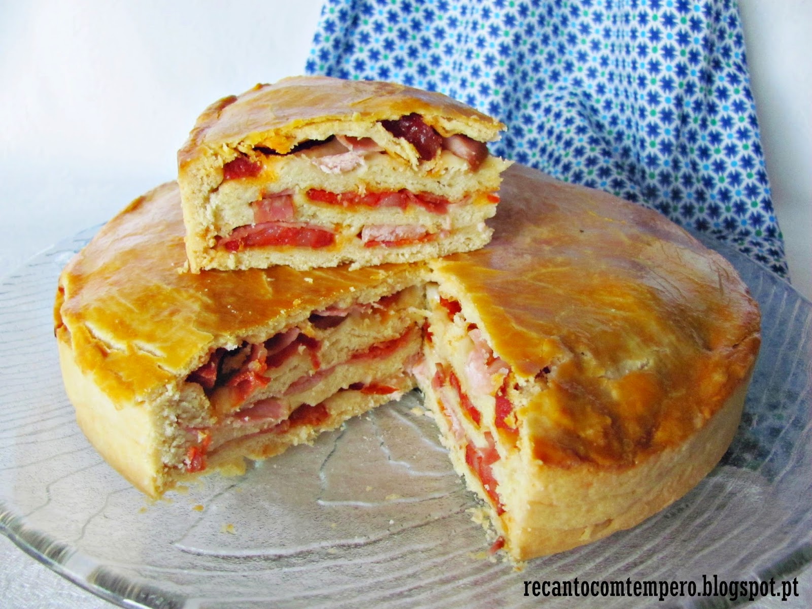 Novelo de Arte: Folar de carnes - Ideal para levar para a praia