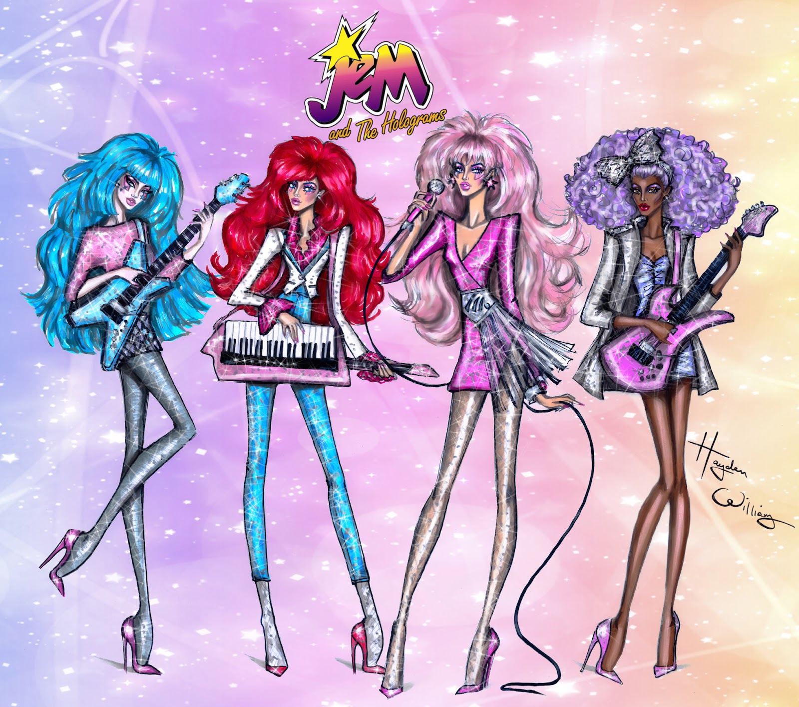 Hayden Williams Fashion Illustrations: Jem and The Holograms 30th ...