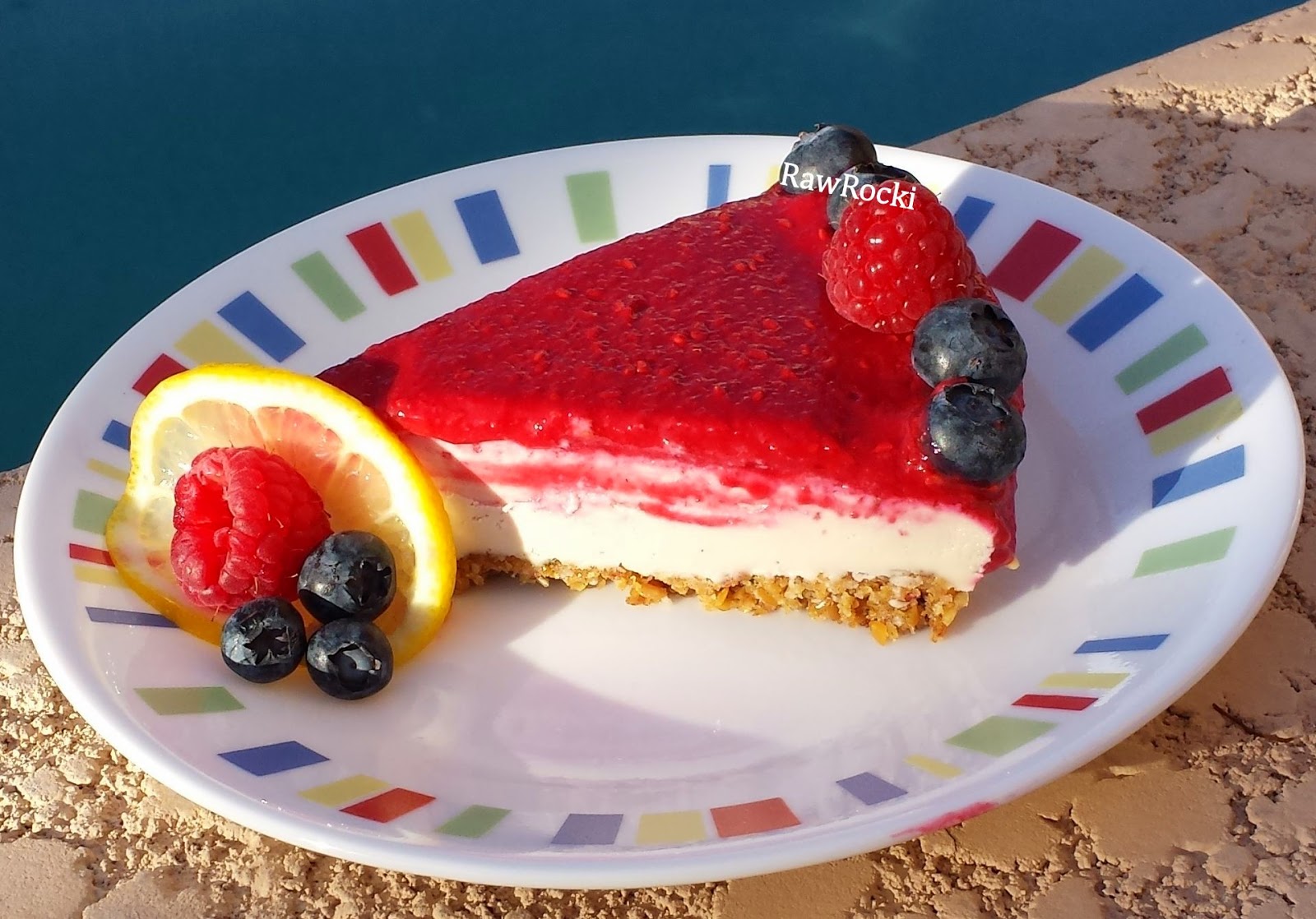Raw Vegan Recipes by Rocki: Raw Raspberry Lemon Cheesecake