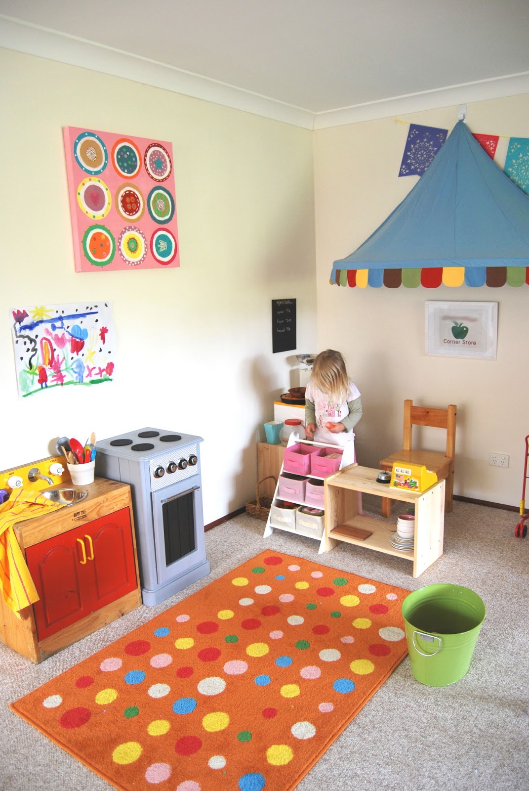 A Little Learning For Two: Play Room Tour - Shop Corner