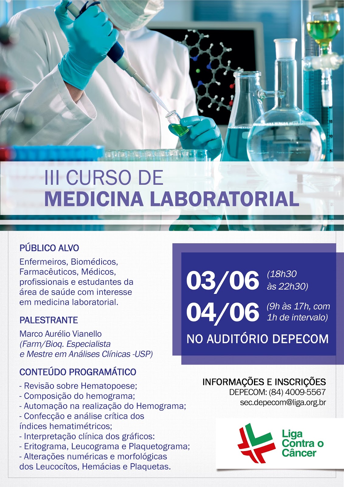 Biomedicina UFRN: III Curso de Medicina Laboratorial
