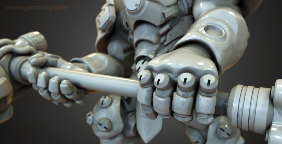 Overwatch - Reinhardt 3D Model | Static Figurine | 3D Printing Designs