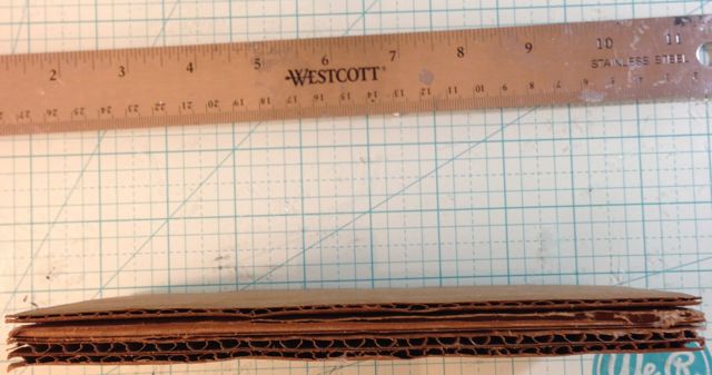 Making a Base for a Little Cardboard House - Paper Glitter Glue