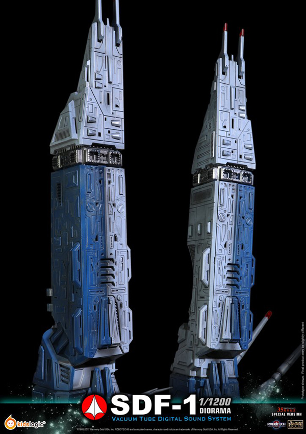 Robotech - Robotech SDF-1 Macross, Diorama Vacuum Tube Digital Sound ...