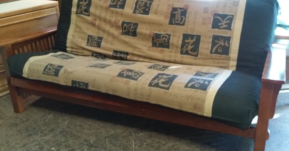 UHURU FURNITURE & COLLECTIBLES: SOLD Asian Teak Futon & Frame - $145