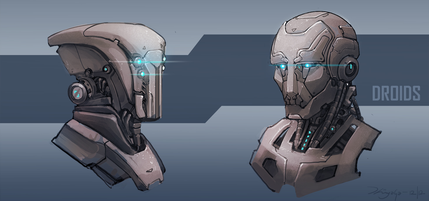 Thiyaga Concept Design: Droid concepts