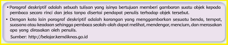 Pengertian Paragraf Deskriptif - Materi Ajar SD, SMP, SMA