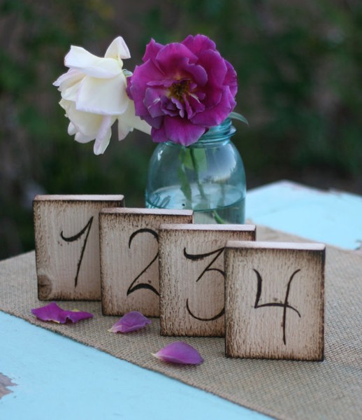 Adventures of a Bride to be...: Creative Table Numbers