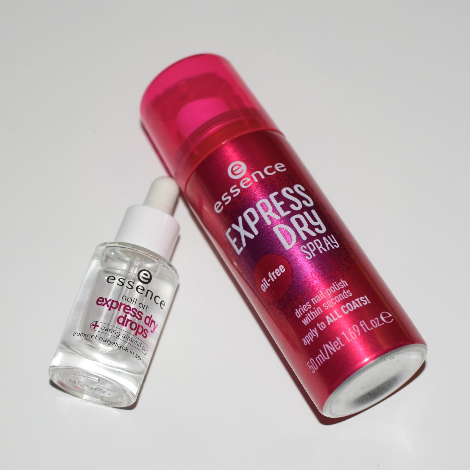 Essence Express Dry Drops & Spray // Review & Comparison - Nimy Nails