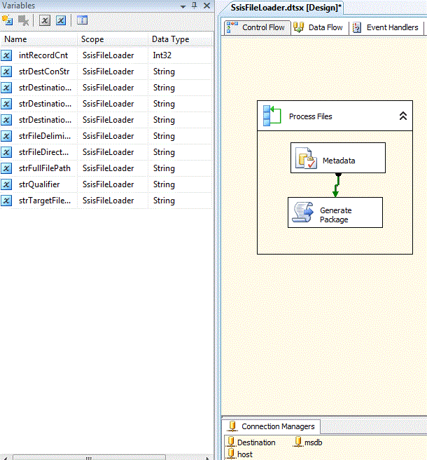 ETL Developer Notes (すべてがデータです): SSIS 2005 File To Table Script