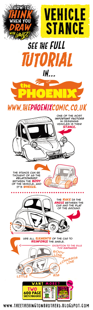 The Etherington Brothers: How to THINK when you draw VEHICLE STANCE ...