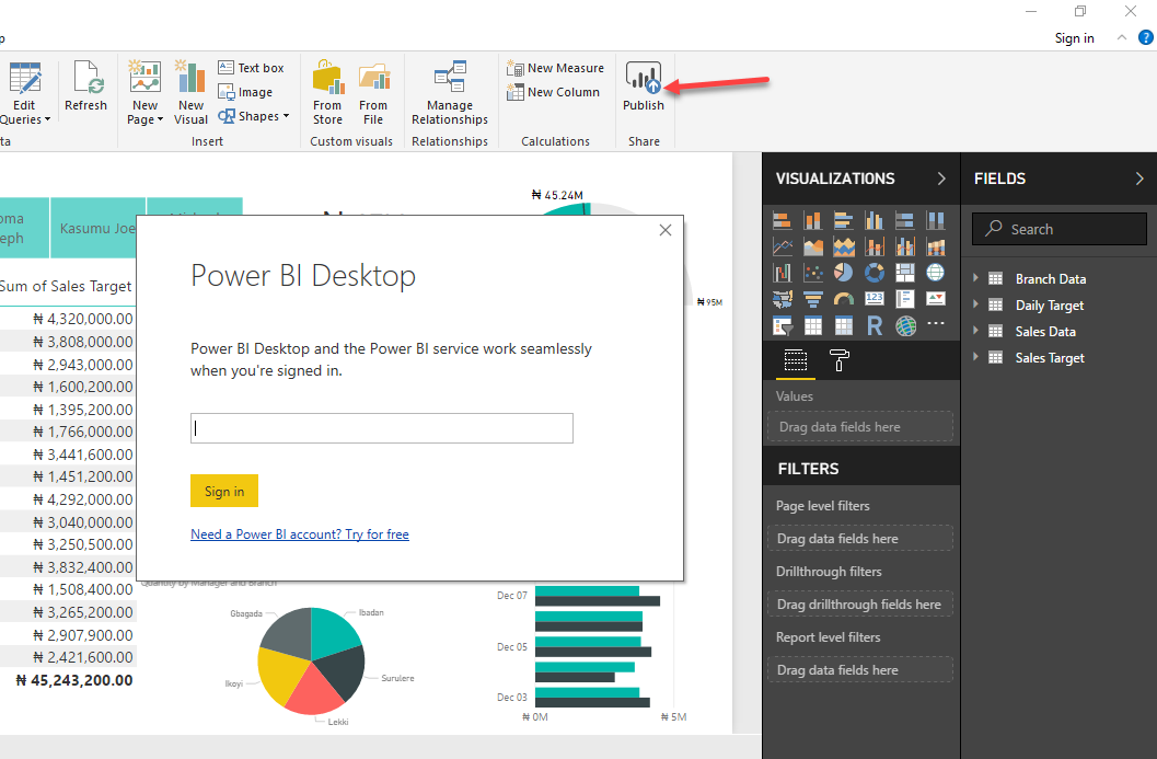 Sample Power BI Project On Analysing Sales Data By Branch, Product And ...