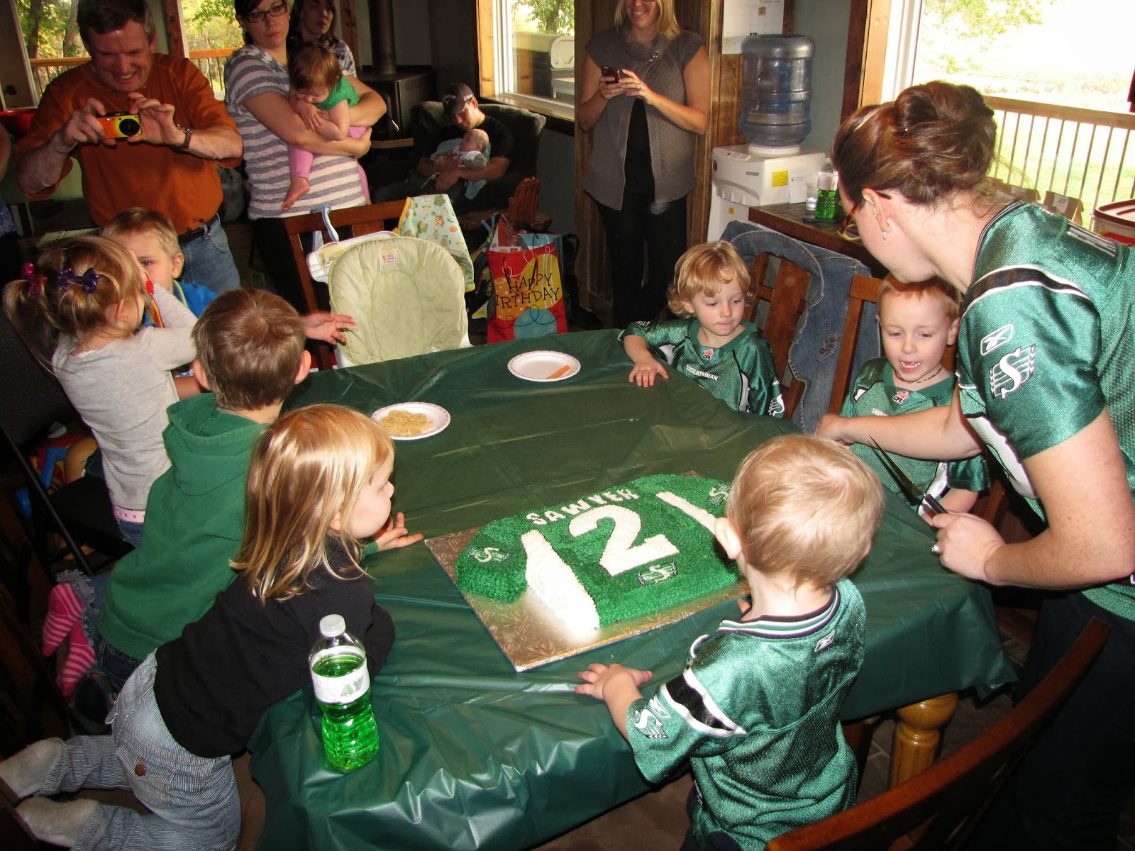 Porch Swing Creations: Football Punch Art Birthday