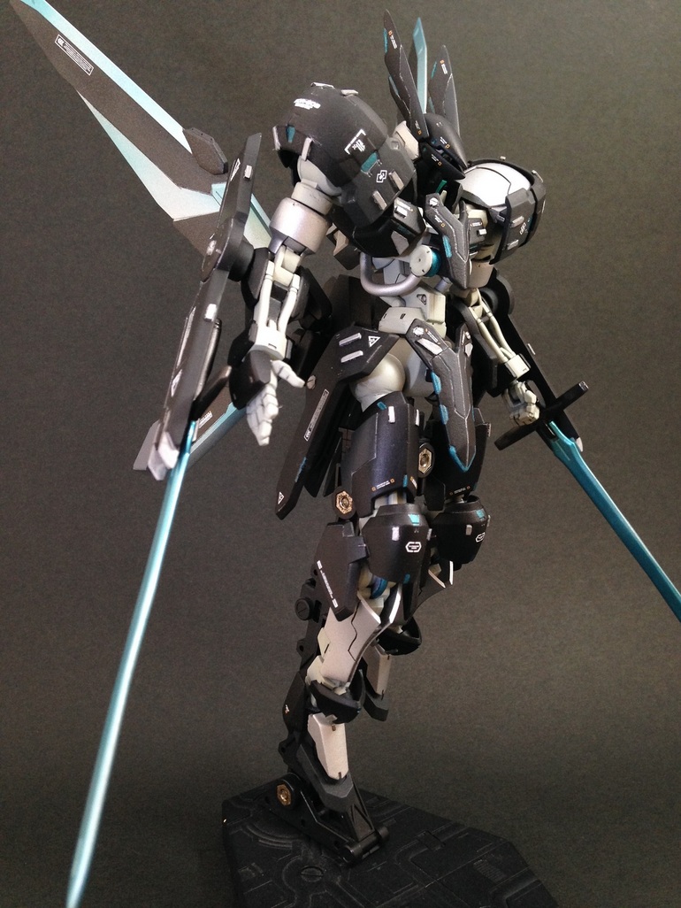 Custom Build: HG 1/144 Grimgerde "Black Knight ver. 2.0 DARK MOON ...