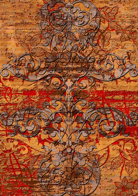 Digital Art Abstract Ancient Decorative - Website Background