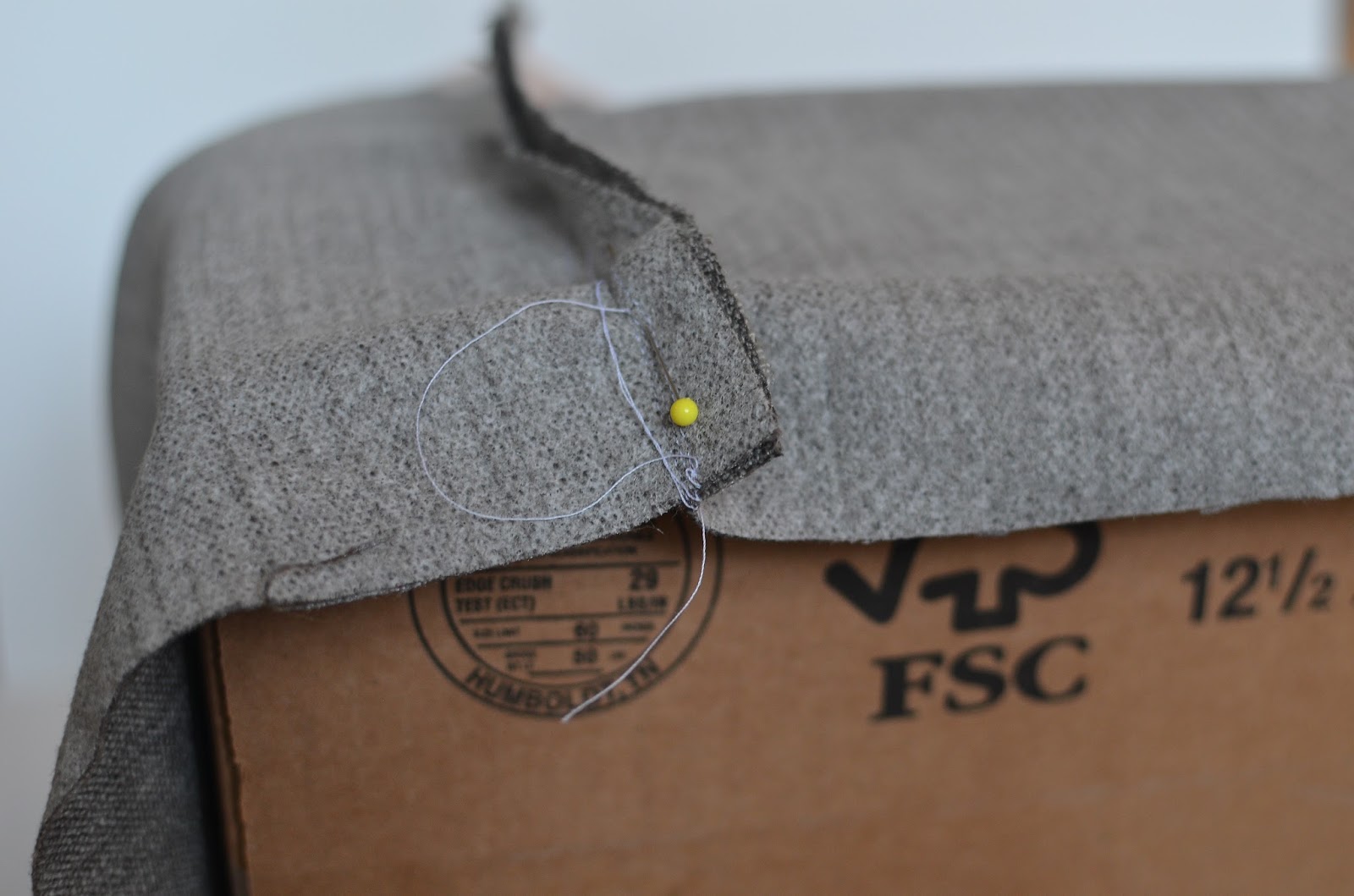 DIY Fabric Covered Cardboard Boxes - Sisters, What!