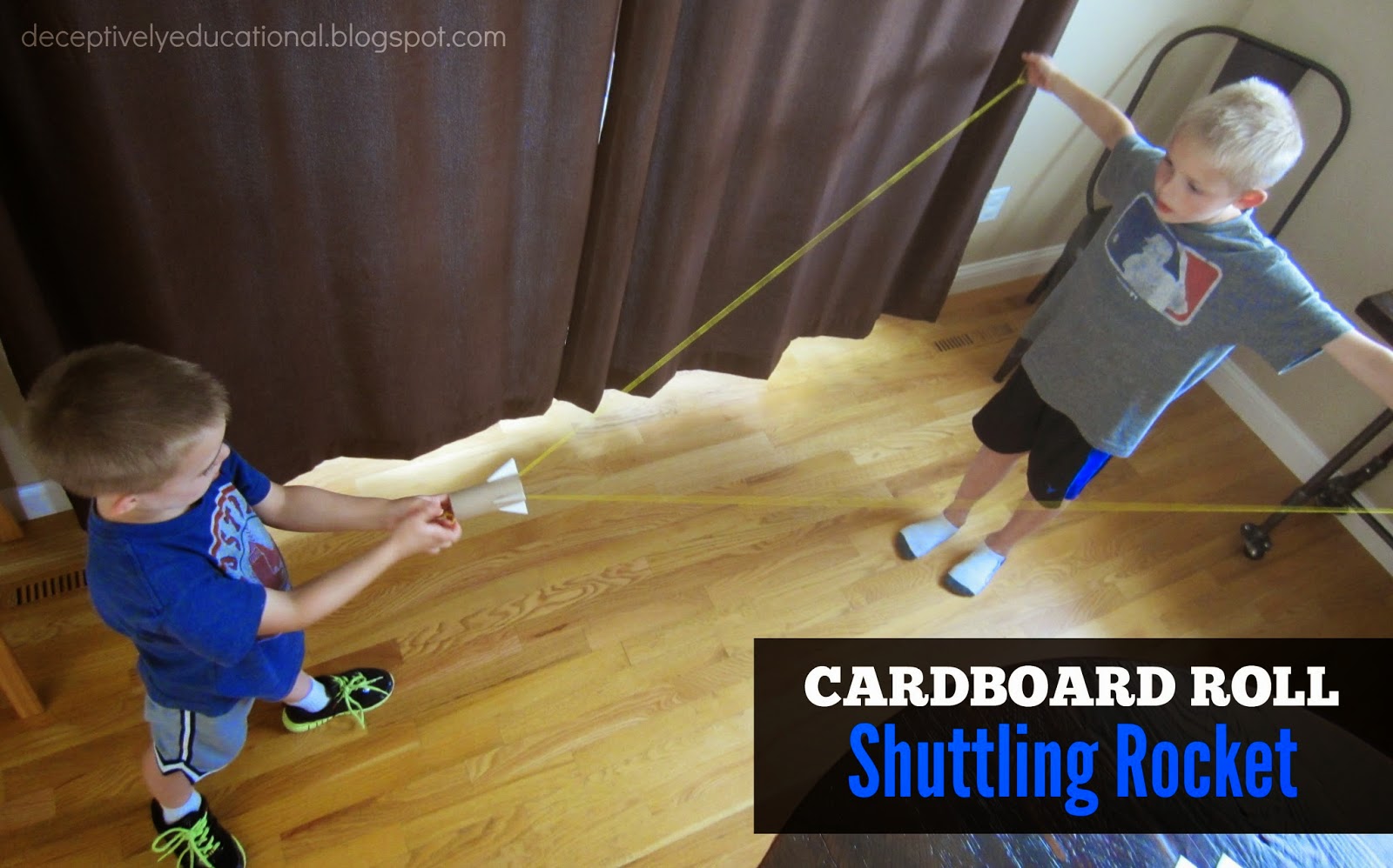 Relentlessly Fun, Deceptively Educational: Cardboard Roll Shuttling Rocket