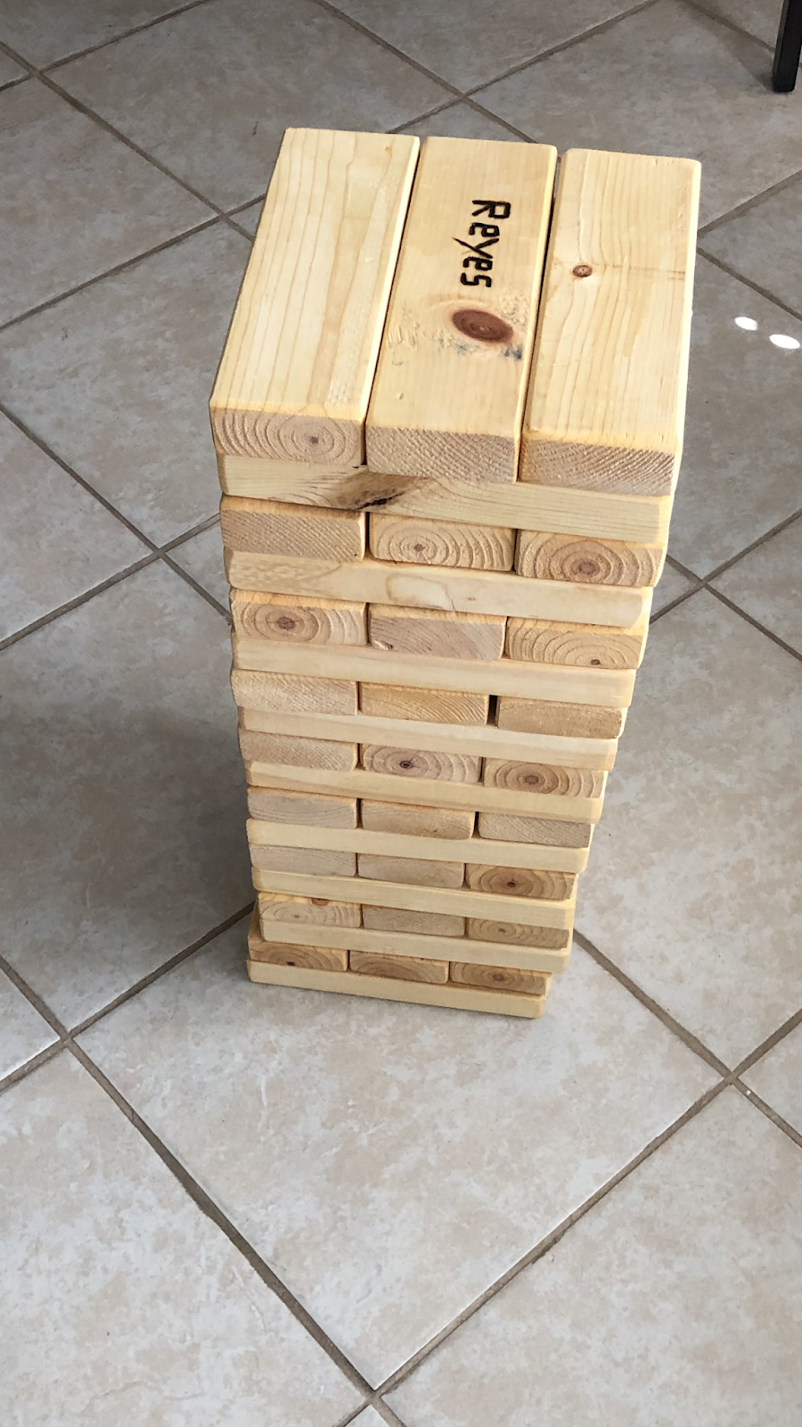 DIY Mega Jenga ~ Life As Angela