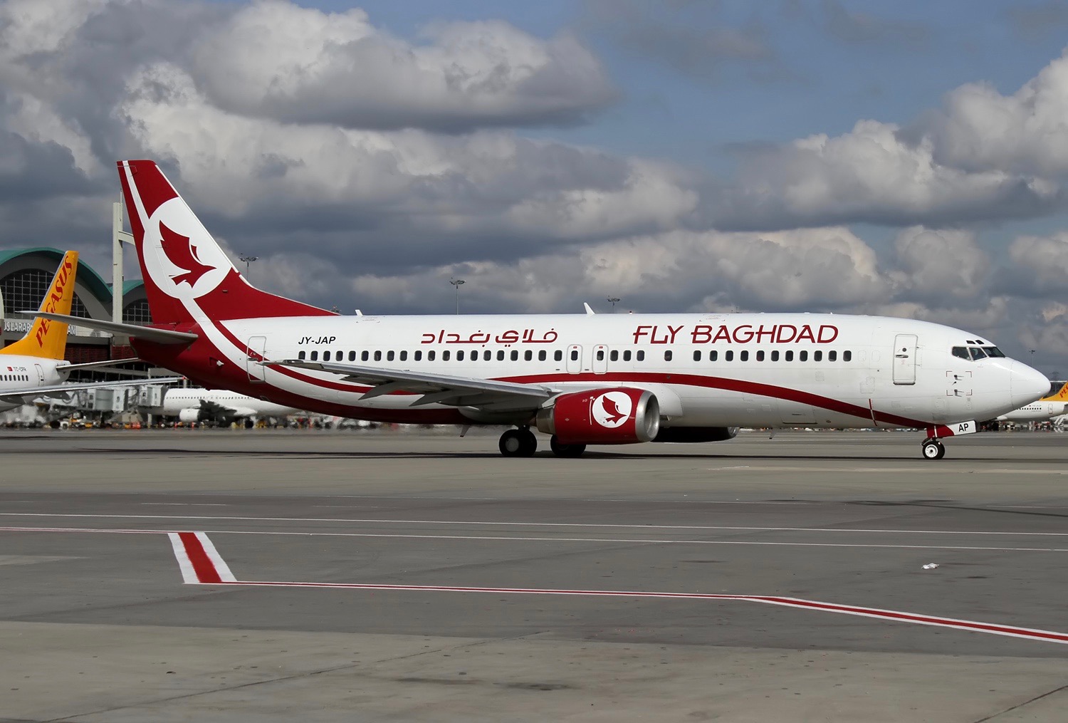 Flyingphotos Magazine News: FLY BAGHDAD - B737-400 - JY-JAP