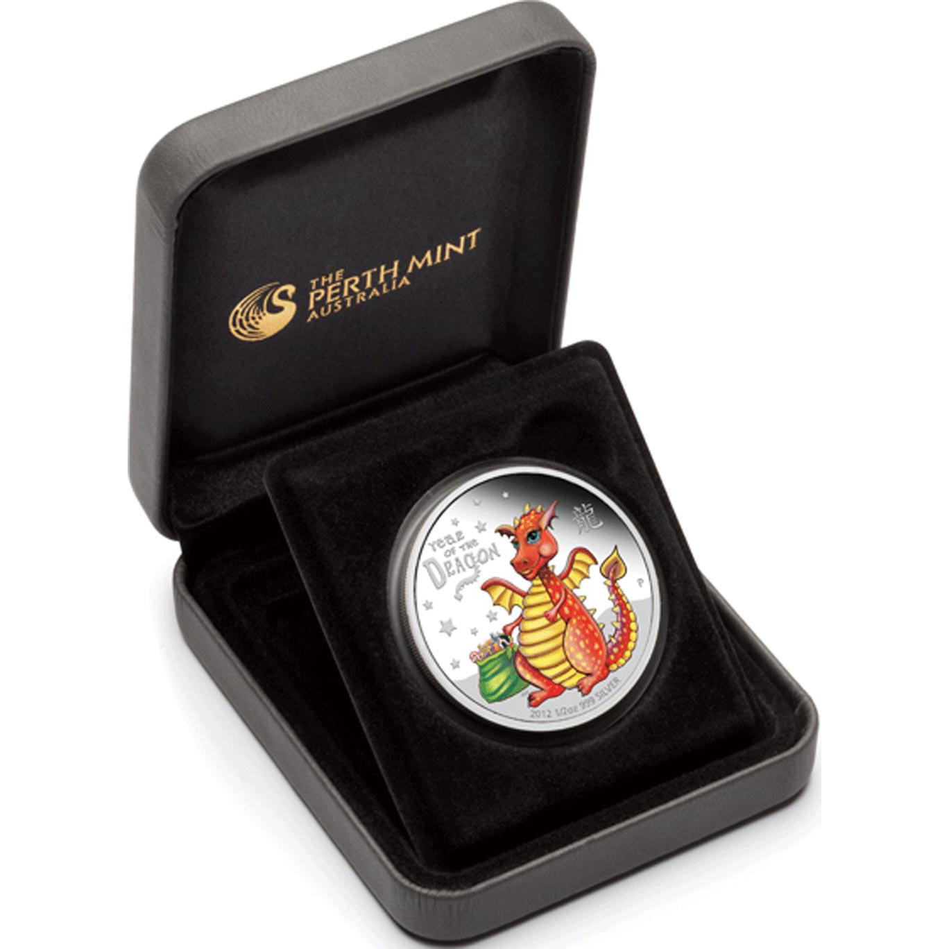 Australia Silver: Perth Mint Baby Dragon 2012 1/2oz Silver Proof Coin ...