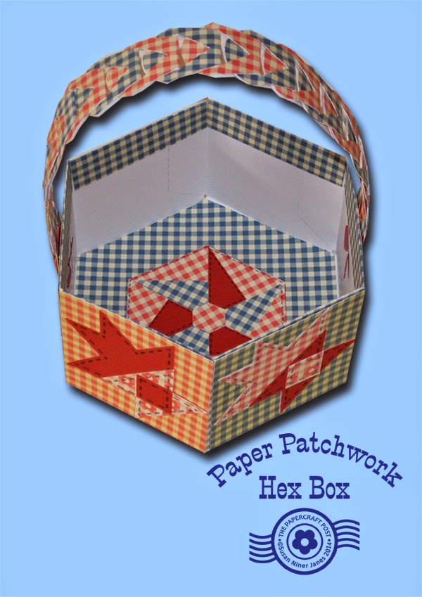 The Papercraft Post: Paper Patchwork: Hexagonal Containers