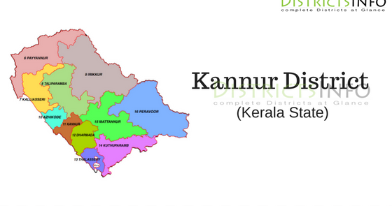 Kannur District With Talukas in Kerala State