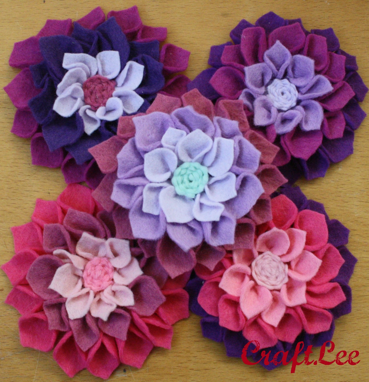 CraftLee: CraftLee Felt Flower Fun!