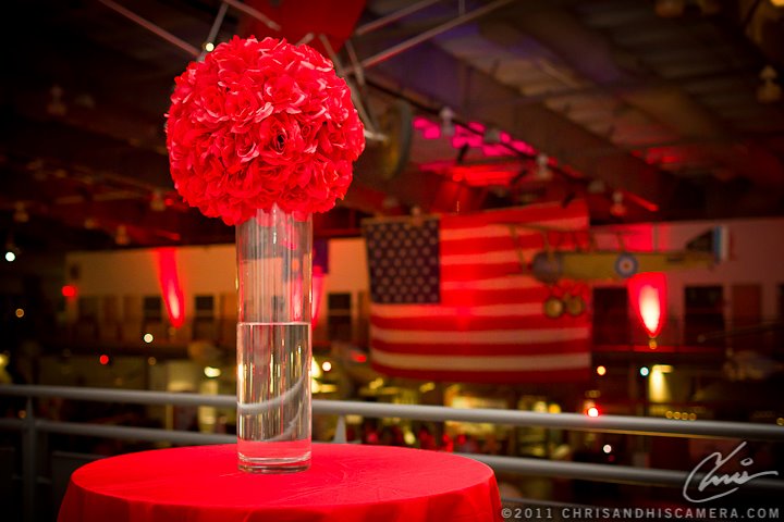 DALLAS LIGHT AND SOUND: Red Party at Frontiers of Flight Museum ...
