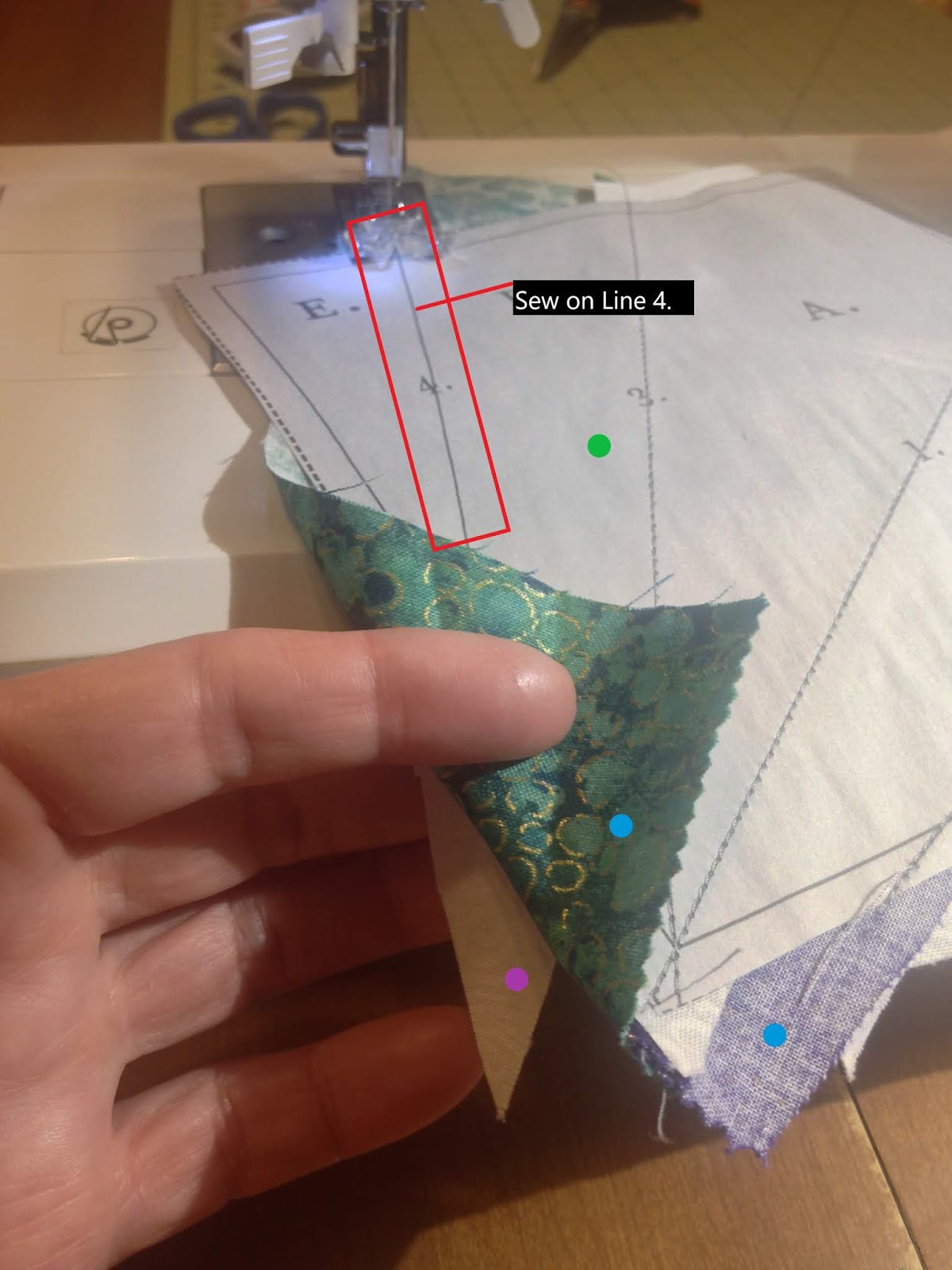 Tutorial: Paper Piecing Endless Chain Quilt Block