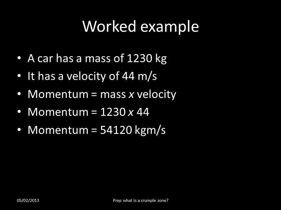 iGCSE Physics: Momentum